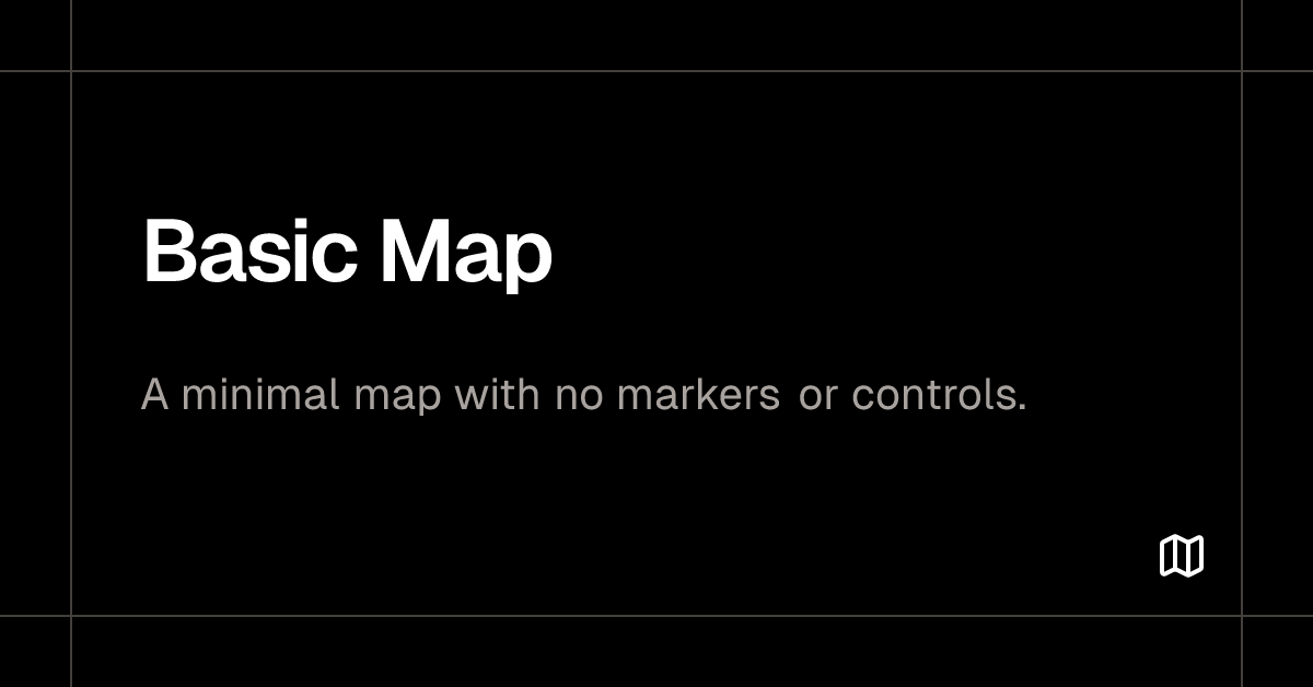 Basic Map - shadcn map