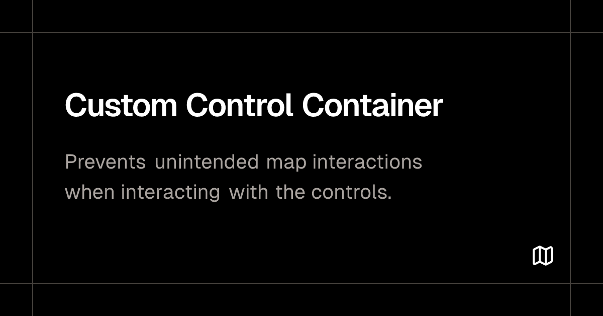 Custom Control Container - shadcn map