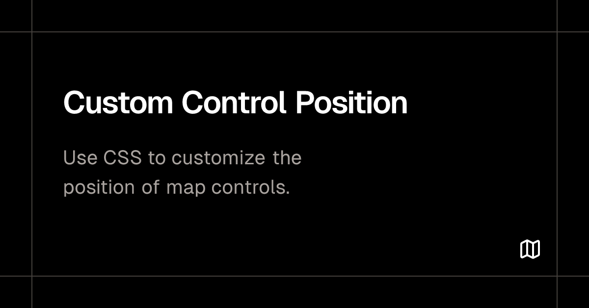 Custom Control Position - shadcn map